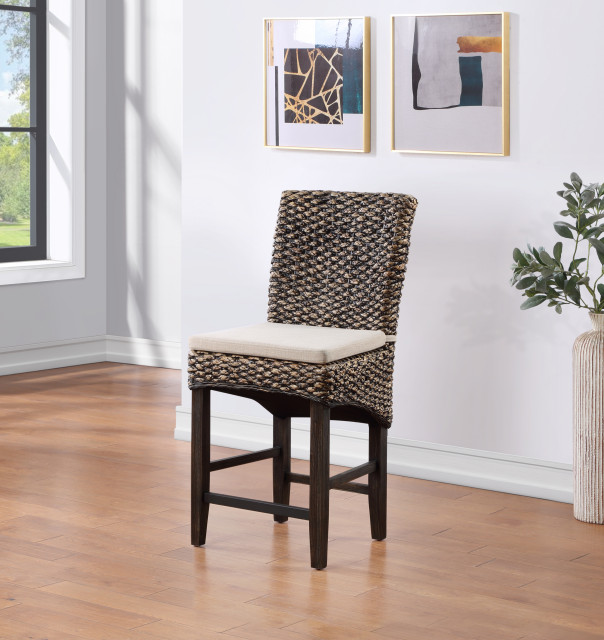 Coastal Seagrass Counter Height Dining Barstools - Autres périmètres ...