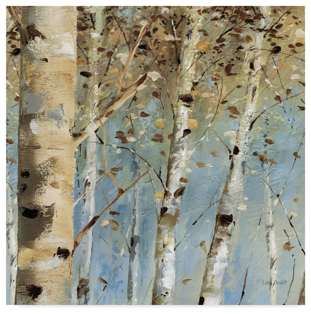 Lisa Audit 'White Forest 4' Canvas Art, 35"x35" - Contemporary - Prints ...