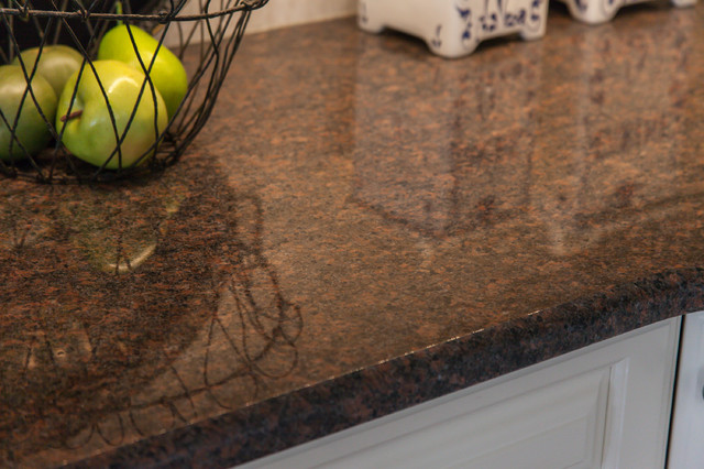 Granite Countertops in Dark Mahogany in this Greenwood Village Kitchen ...