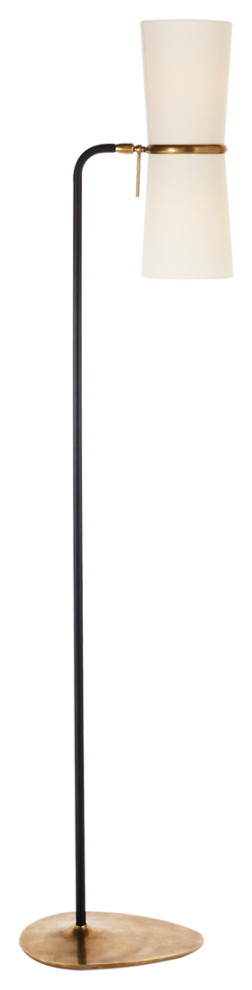 Clarkson Floor Lamp With Linen Shades - Transitional - Floor Lamps - by Circa Lighting | Houzz