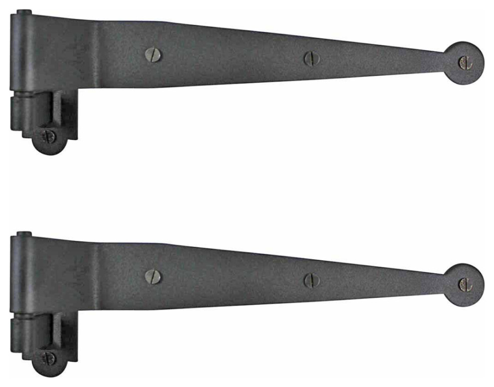 Pintle Hinge Strap For Doors & Gates Black Iron Shutter Hinge Offset 2 ...