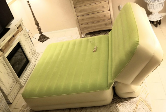 Incline Adjustable Moss Green Inflatable King Size Mattress ...