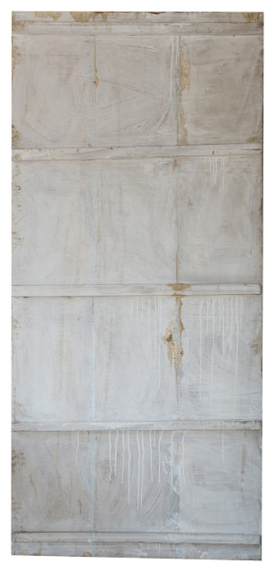 Consigned Vintage Whitewashed Krishna Wall Art Artistic Temple Door ...