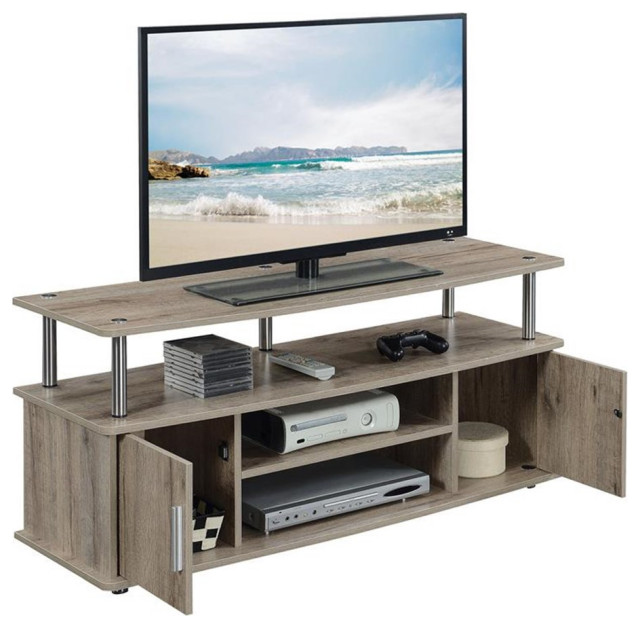Pemberly Row 47" TV Stand in Off White - Transitional - Entertainment ...
