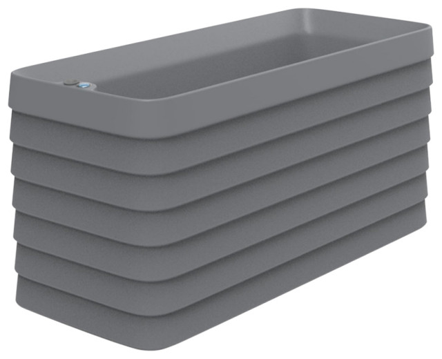 TruDrop Slat Self Watering Planter Boxes, Large 47"x19"x23"h ...