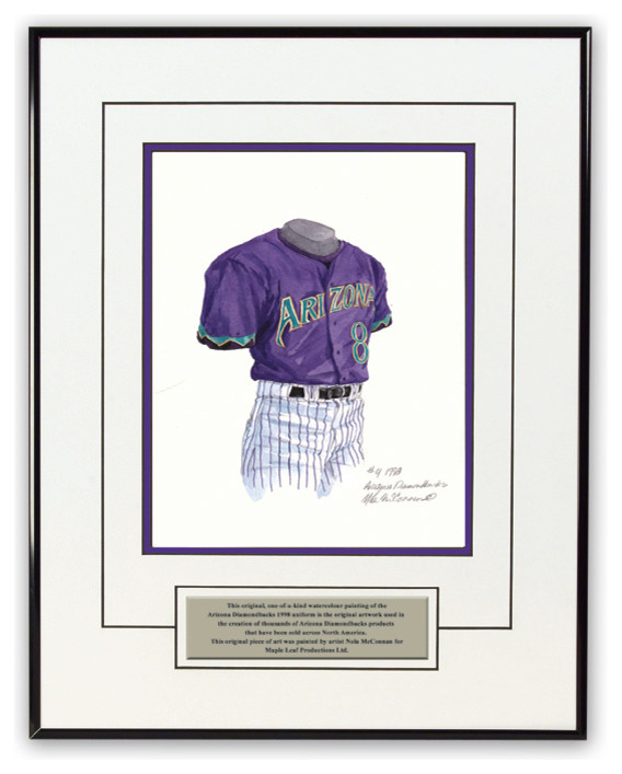 Original Art of the MLB 1998 Arizona Diamondbacks Uniform - Traditional ...