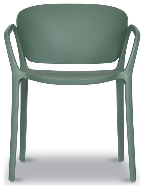 Poly and Bark Pan Dining Chair, Set of 4 - Midcentury - Outdoor Dining ...