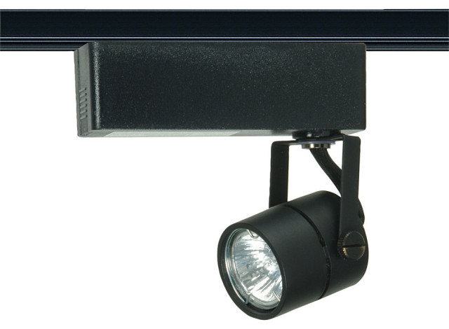 1 Light MR11 12V Track Head Mini Round - Transitional - Track Heads And ...