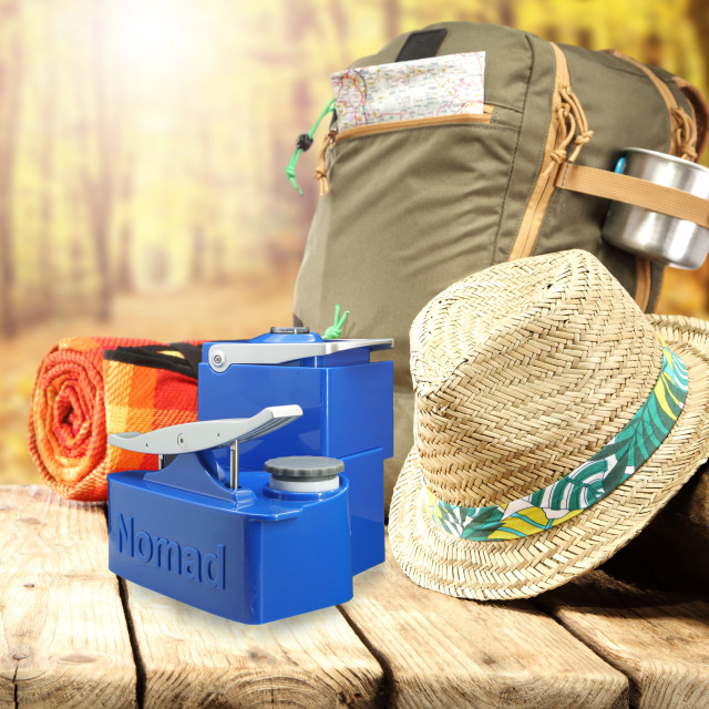 Nomad Cobalt Blue Portable Espresso Machine with Extra Coffee Drawer ...