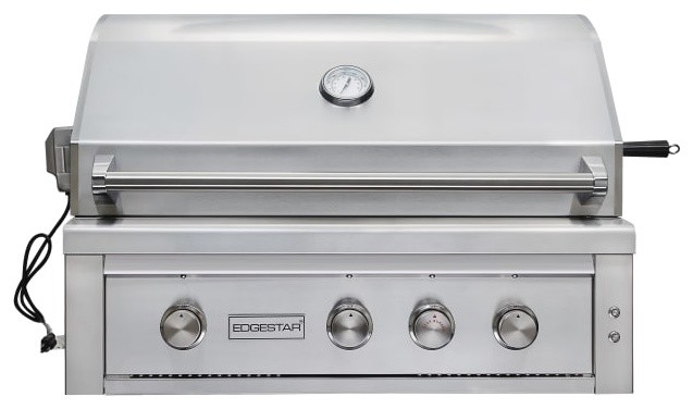EdgeStar GRL360IBBNG 89000 BTU 36"W Natural Gas Built-In Grill ...