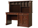 Bowery Hill Contemporary Wood Computer Desk with Hutch in Cherry ...