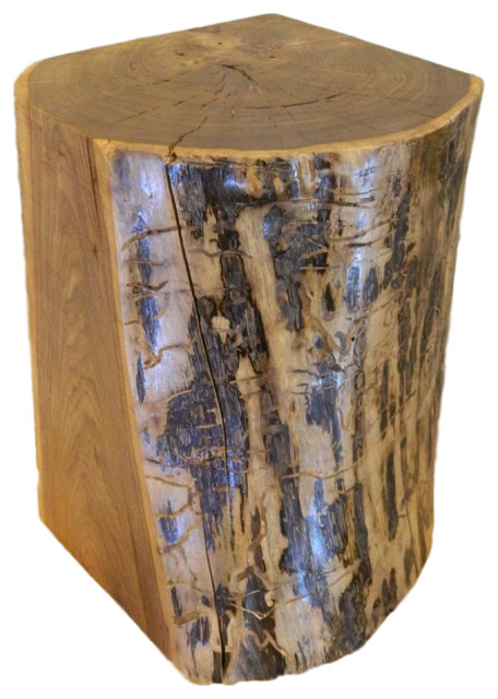Rustic Stump Stool End Table - Rustic - Side Tables And End Tables - by ...