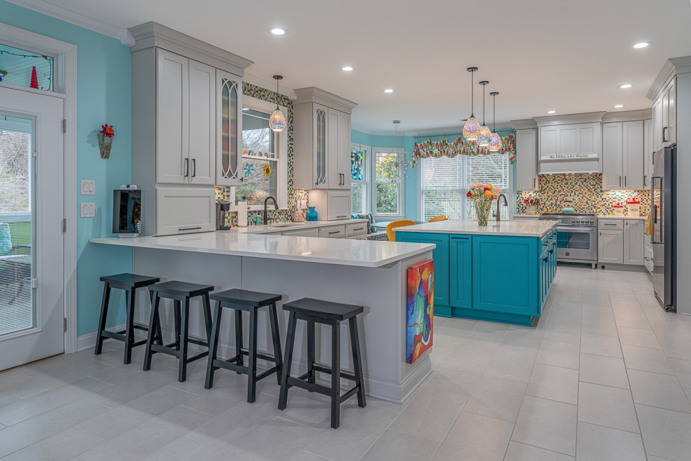 Eclectic Two-Finish Kitchen Blacksburg, VA - Kitchen - DC Metro - by ...