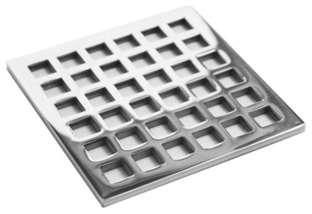 Square Shower Drain Grate - Made to fit Ebbe - Geo. No. 7 - Modern ...