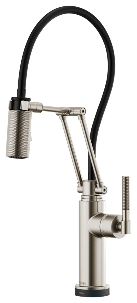 Litze Pull-Down Kitchen Faucet, Dual Jointed Articulating Arm ...