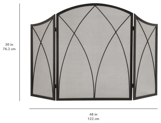 Arched Fireplace Screen - Fireplace Screens - by Buildcom | Houzz