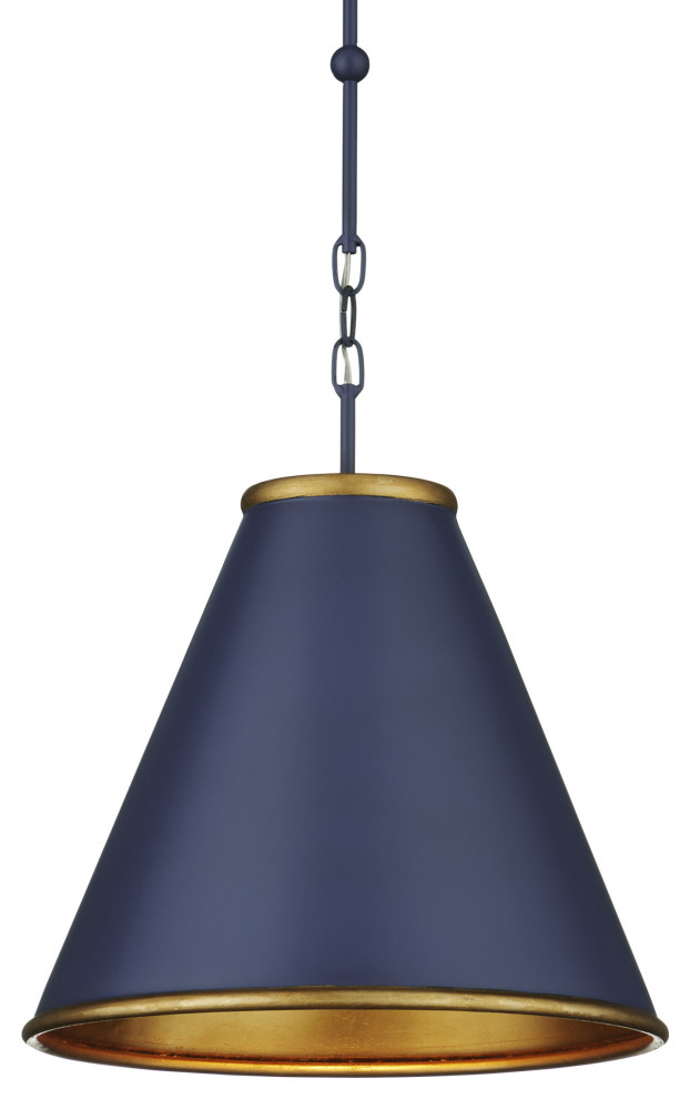 Pierrepont Small Blue Pendant - Contemporary - Pendant Lighting - by ...