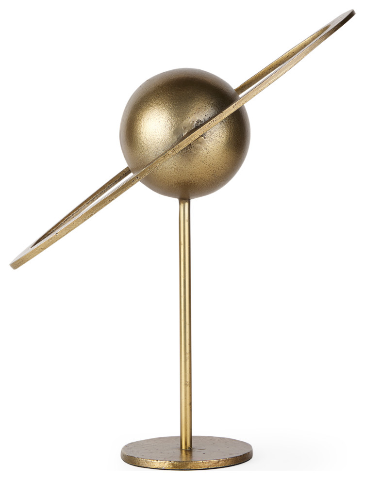 Atlas Gold Metal Solar System Ornament - Contemporary - Decorative ...
