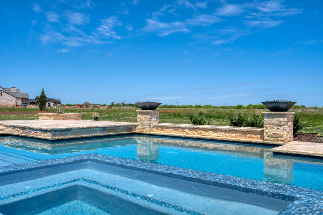 Decker Farms Modern Pool - Modern - Pool - Dallas - by Sunfish Pools ...