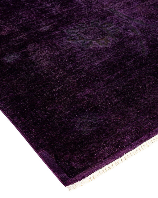 Vibrance, One-of-a-Kind Hand-Knotted Area Rug Purple, 5'10"x8'7 ...