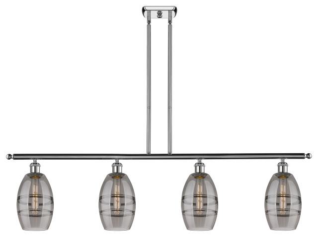 Ballston-Vaz 4-Light Stem Island Light, 48", 6" Dia - Industrial ...