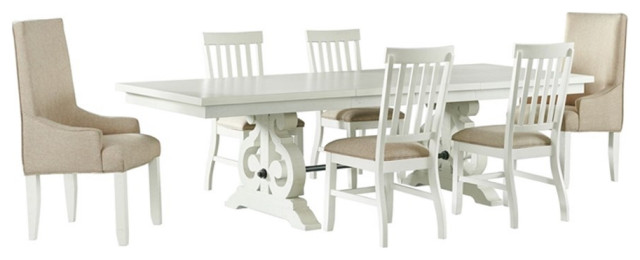 Picket House Furnishings Stanford 7PC Dining Set in White ...