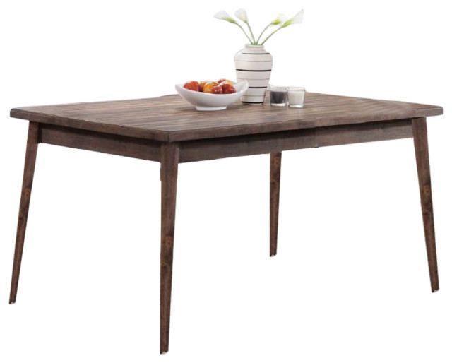Rectangular Dining Table, Brown - Midcentury - Dining Tables - by ...