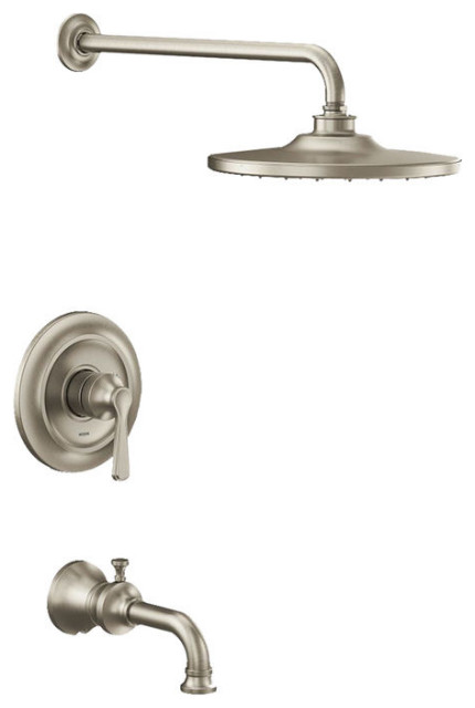 Moen Colinet M-Core 2-Series Tub/Shower Faucet with 1.75 GPM Rainshower ...