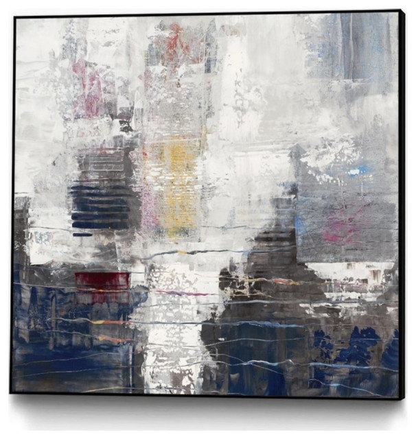 Giant Art Canvas 20x20 Approaching Shangri-La Framed in Multi-Color ...