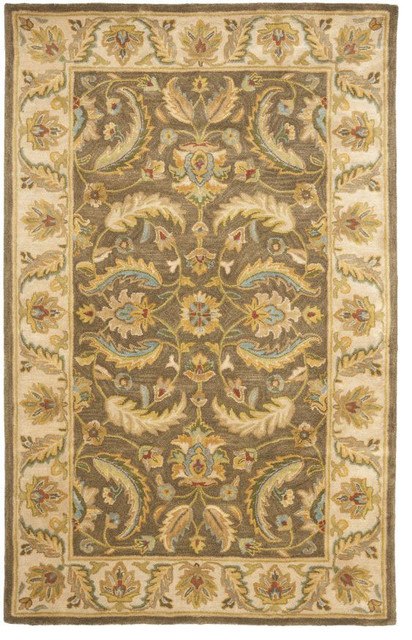 Heritage Green/Brown Area Rug HG964A, 2' x 3' - Traditional - Area Rugs ...