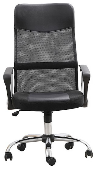 Elegant Decor Script Mesh Office Chair, Black - Contemporary - Office ...