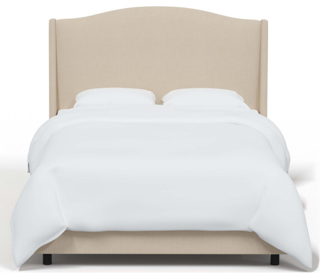 Camelback Wingback Bed, Queen - Transitional - Platform Beds - by ...