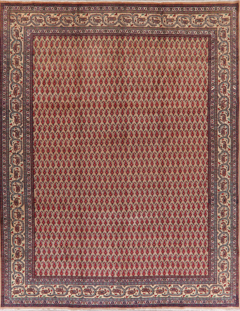 Consigned, Hand-Knotted Oriental Traditional Persian Area Rug, Brown ...