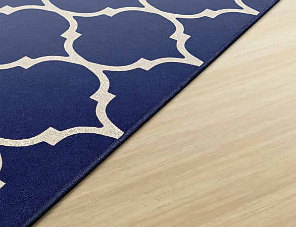 Flagship Carpets FA1376-22FS 4x6 Trellis Blue Rug, 4X6 - Mediterranean ...