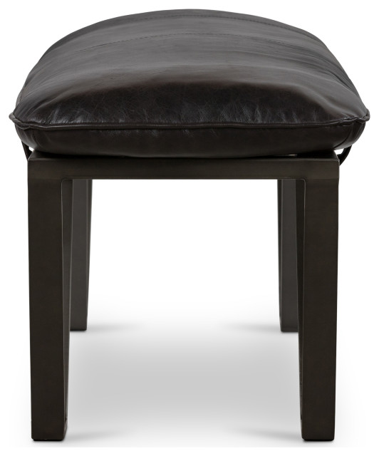 Darrow Bench, Sonoma Black - Industrial - Upholstered Benches - by Four ...