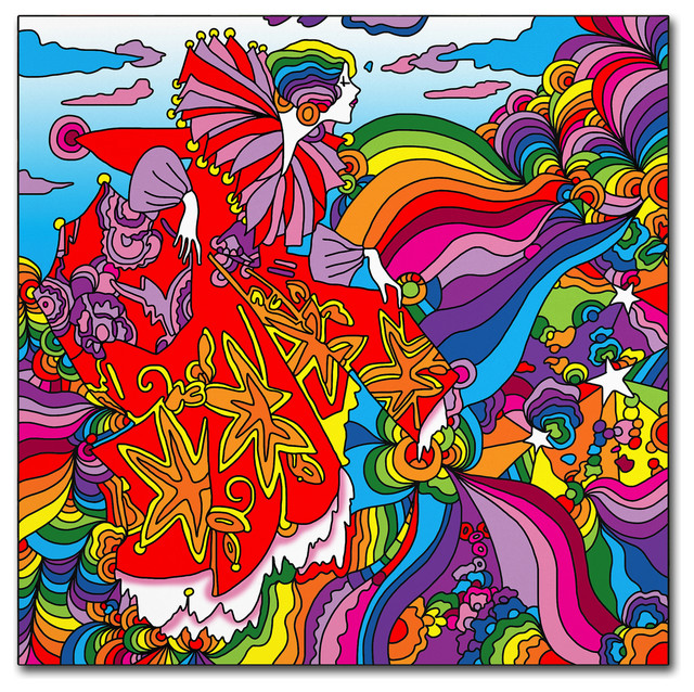 Howie Green 'Rainbow queen' Canvas Art, 18"x 18" - Contemporary ...