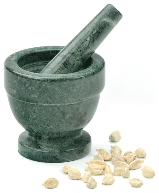 RSVP Green Marble Mortar and Pestle - Transitional - Mortar And Pestle ...