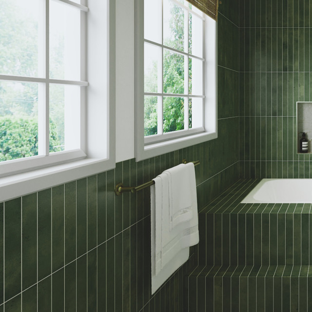 Phoenix Aquamarine Porcelain Floor and Wall Tile - Contemporary - Wall ...