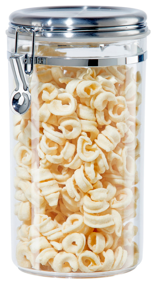 Oggi Acrylic 72 Ounce Dry Food Clamp Canister - Contemporary - Dry Food ...