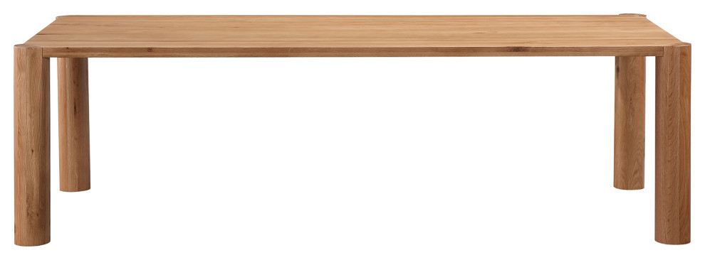 Post Dining Table Large Oak Natural, Large - Transitional - Dining ...