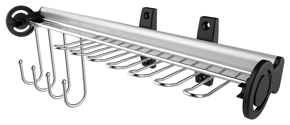 Pull Out Belt & Tie Rack Chrome Plated - Closet Organizers - by DEPOT ...