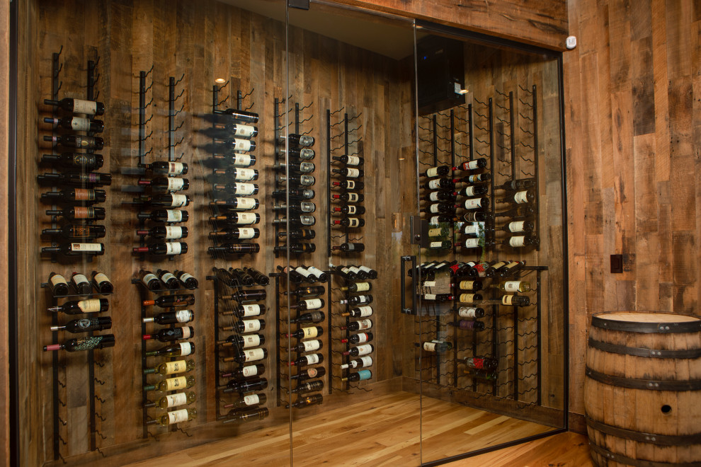 Mountain Rustic Wine Room & Bar - Rustic - Wine Cellar - Denver - by ...