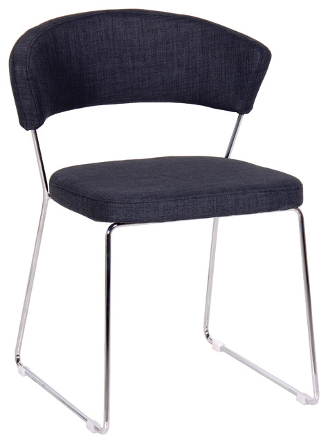 Cleminie Contemporary Metal Frame Chair - Modern - Dining Chairs - by ...