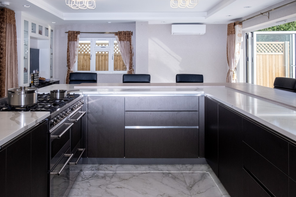 Industrial Kitchen Design in Stanmore, London by Kudos Interior Designs ...