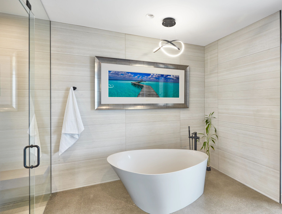 Shibusa Bianca Bathroom - Modern - Bathroom - Phoenix - by Arizona Tile ...