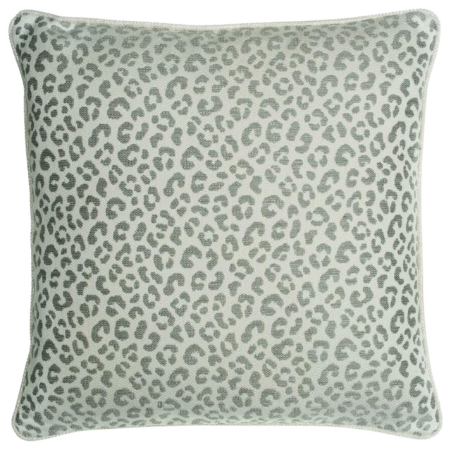 Animal Print Throw Pillow | Andrew Martin Wildcat, Gray - Contemporary ...