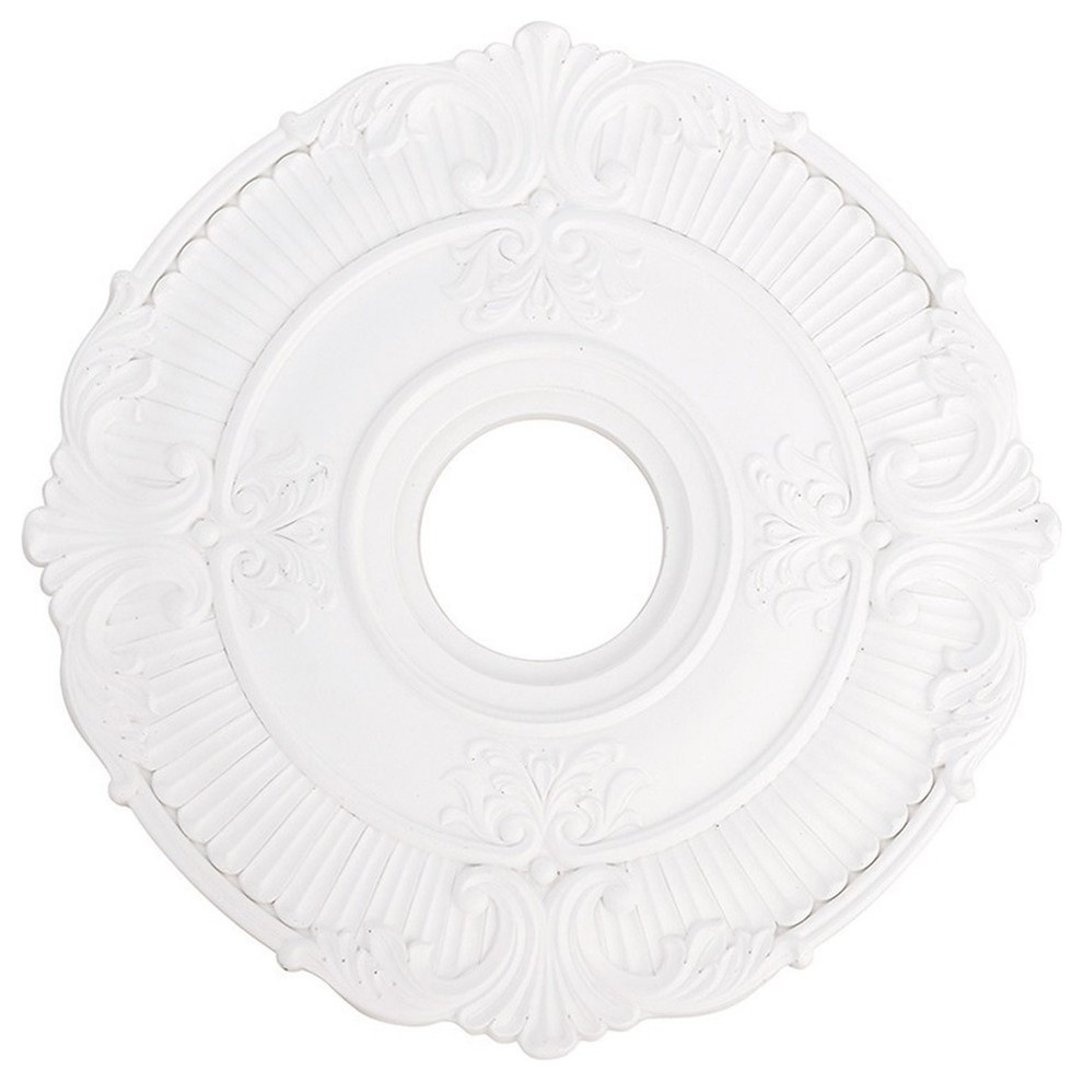 Buckingham Ceiling Medallion, White - Victorian - Ceiling Medallions ...
