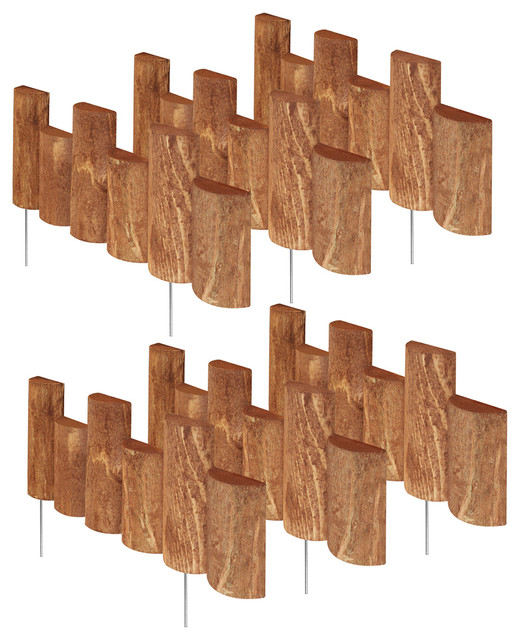 18" Half Log Edging, Set of 6 - Rustic - Home Fencing And Gates - by ...