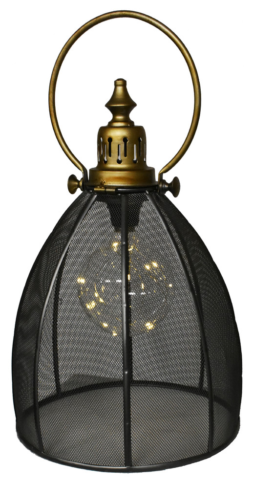 Decorative Metal Lantern Galaxy with LED - Traditional - Post Lights ...