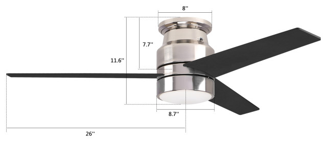 Carro 52'' Indoor Ceiling Fan with Light Wall Control and Remote by ...